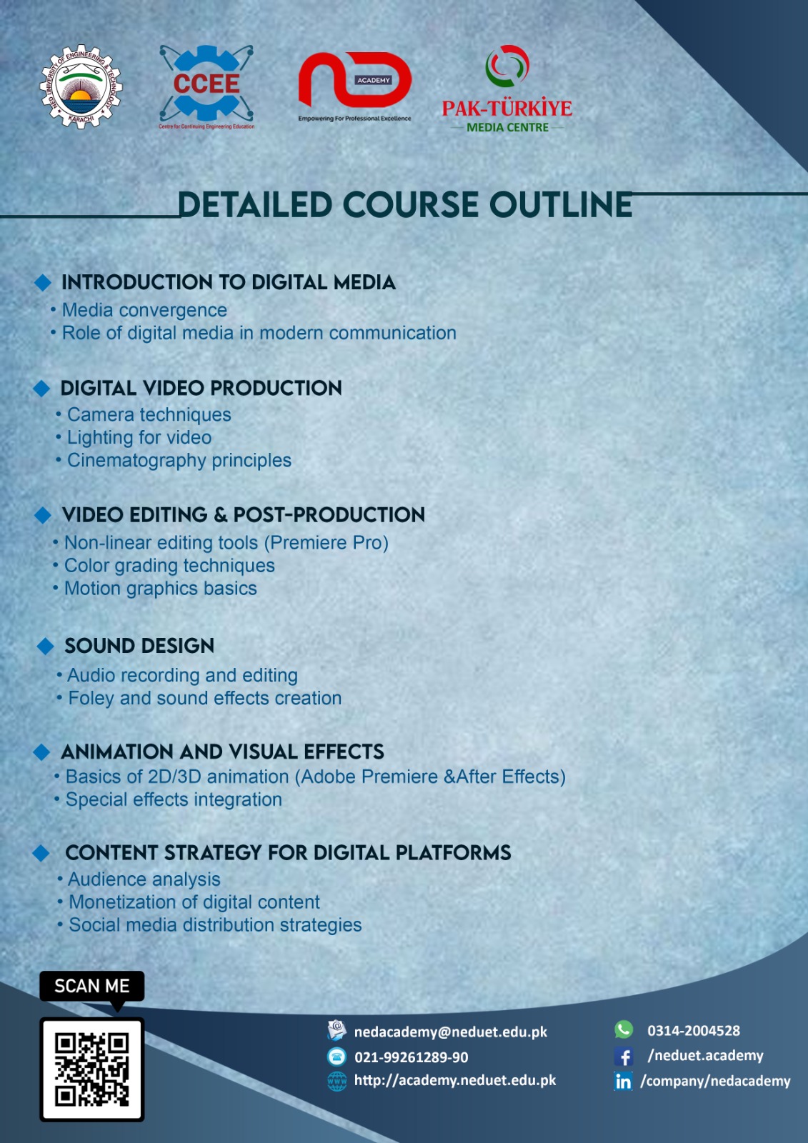 Our Programmes | NED Academy - CCEE | CMPP | PTMC